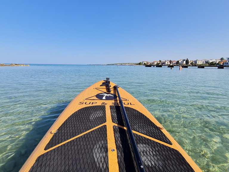 SUPen vom Falkensteiner in Richtung PetrCane bei Zadar | Tour | Komoot