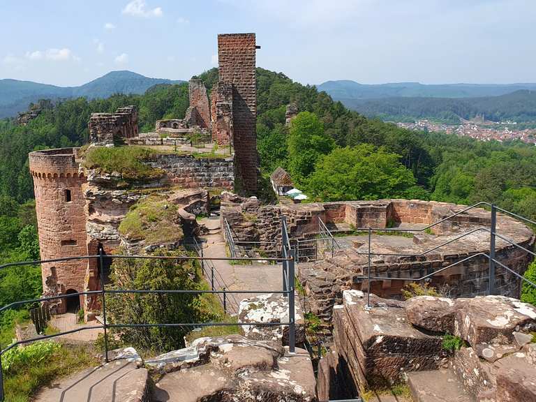 Dahner Burgen Altdahn, Grafendahn & Tanstein 22.5.23 | Wanderung | Komoot