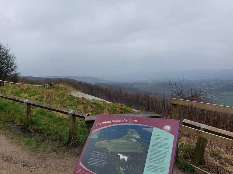 Kilburn White Horse - Yellow Walk | hike | Komoot