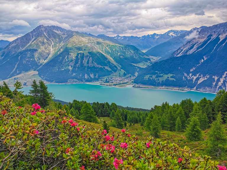 Fernwandern Reschensee - Meran: Erste Etappe von Reschen nach Mals ...