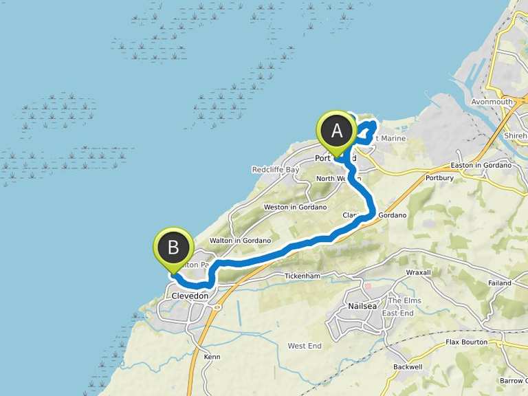 Stage 2: Portishead to Clevedon – Avon Cycleway | bike Tour | Komoot