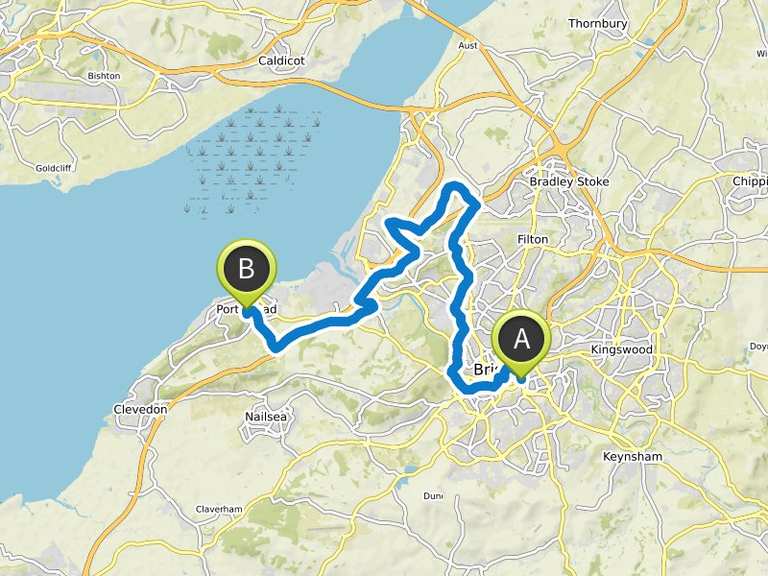 Stage 1: Bristol to Portishead – Avon Cycleway | bike Tour | Komoot