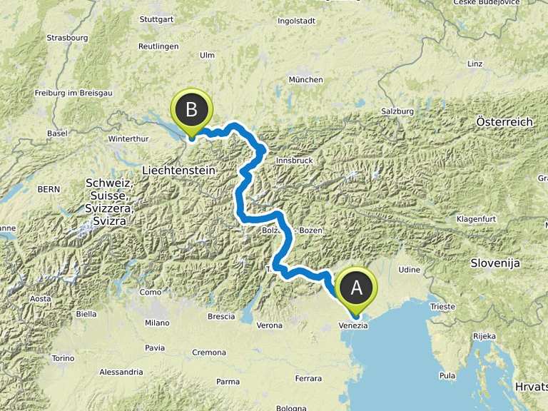 Via Claudia Augusta GPS-Track | bike Tour | Komoot