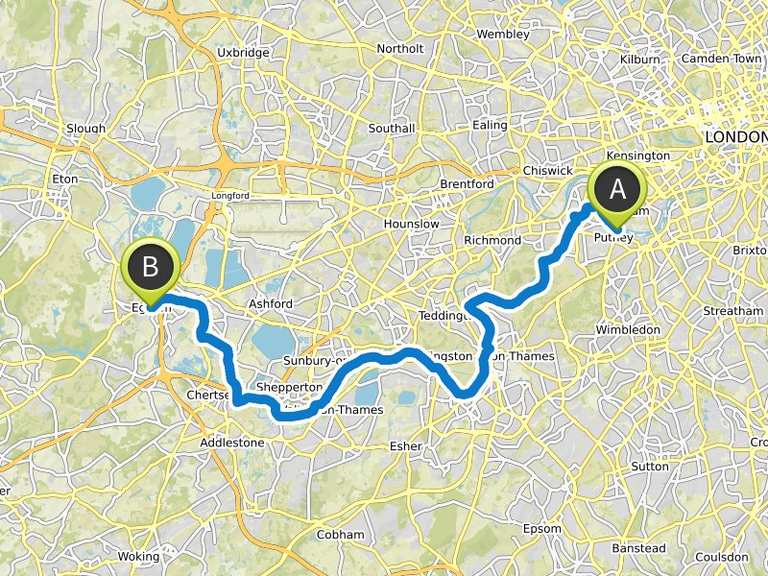 Thames Valley Cycle Route - Day 1 - From London to Egham | bike Tour ...