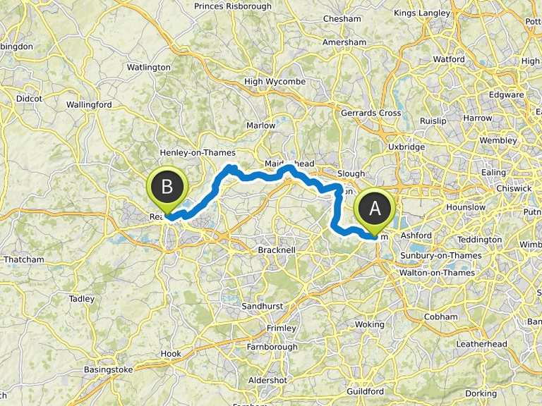 Thames Valley Cycle Route - Day 2 - From Egham to Reading | bike Tour ...