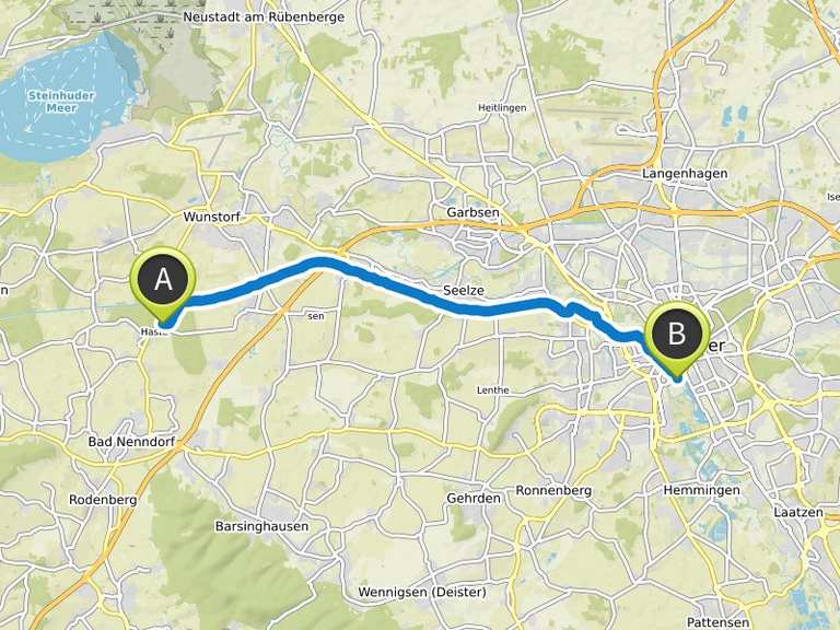 Haste - Hannover am Mittellandkanal | Fahrradtour | Komoot