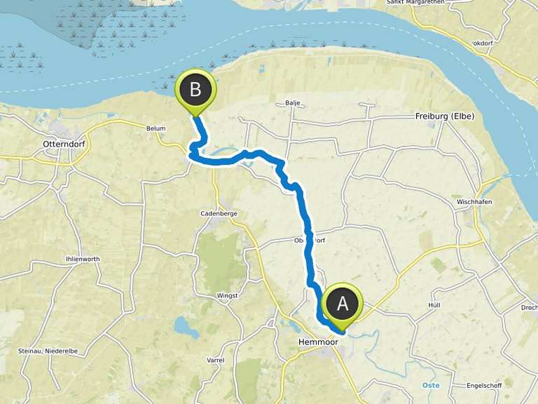 Etappe 4: Von Osten nach Neuhaus (Elbe) – Der Oste-Radweg | bike Tour ...