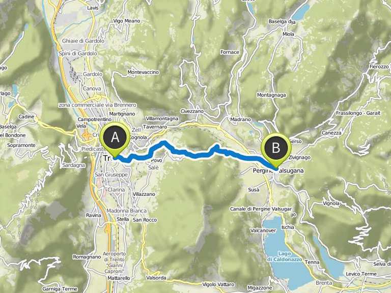 Von Trient nach Pergine Valsugana | Fahrradtour | Komoot