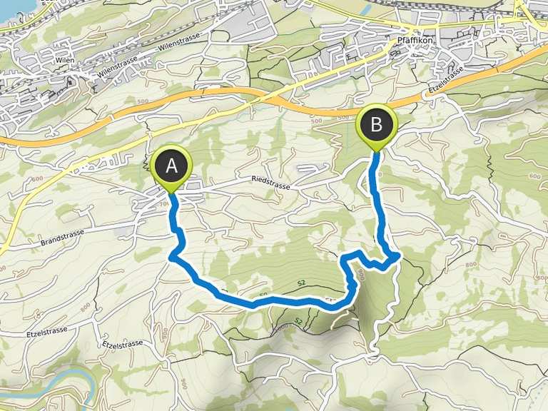 Etzel Kulm by public transport from Feusisberg | hike | Komoot