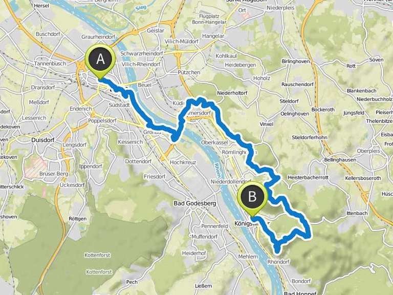 Rheinsteig von Bonn nach Königswinter | hike | Komoot