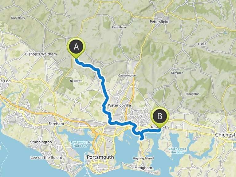 Stage 5: Soberton to Emsworth — Wayfarer's Walk | hike | Komoot