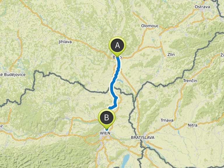 Eurovelo 9: Wien - Brno | bike Tour | Komoot