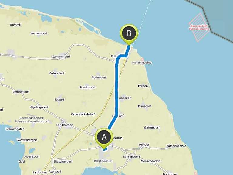 Ferienwohnung nach Puttgarden | Fahrradtour | Komoot