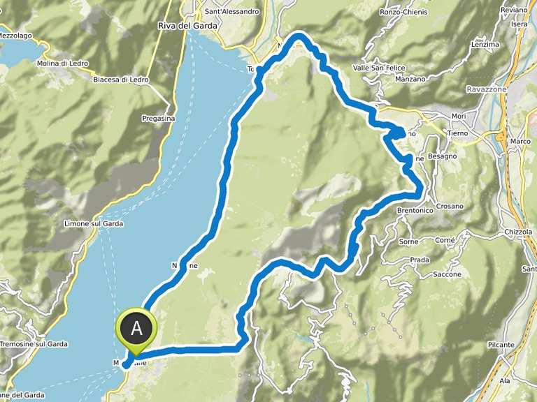 IT MTB Monte Baldo Rote Route | Mountainbike-Tour | Komoot