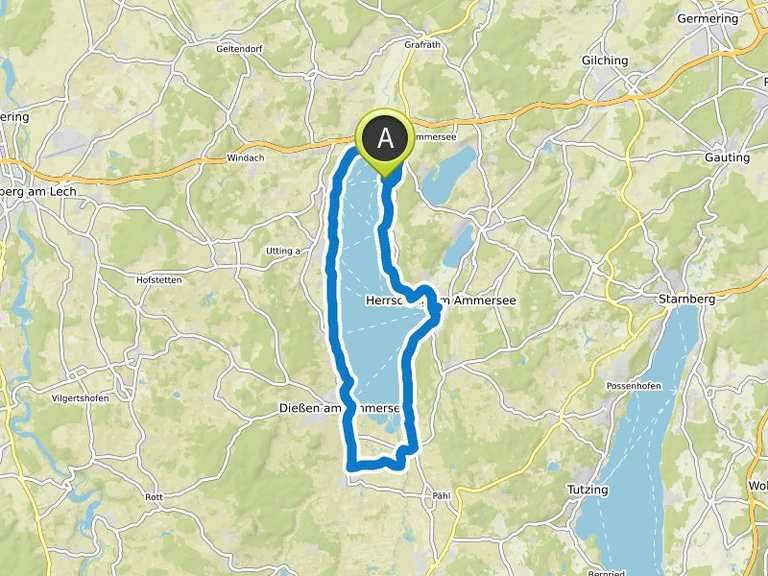 Rund um den Ammersee | Fahrradtour | Komoot