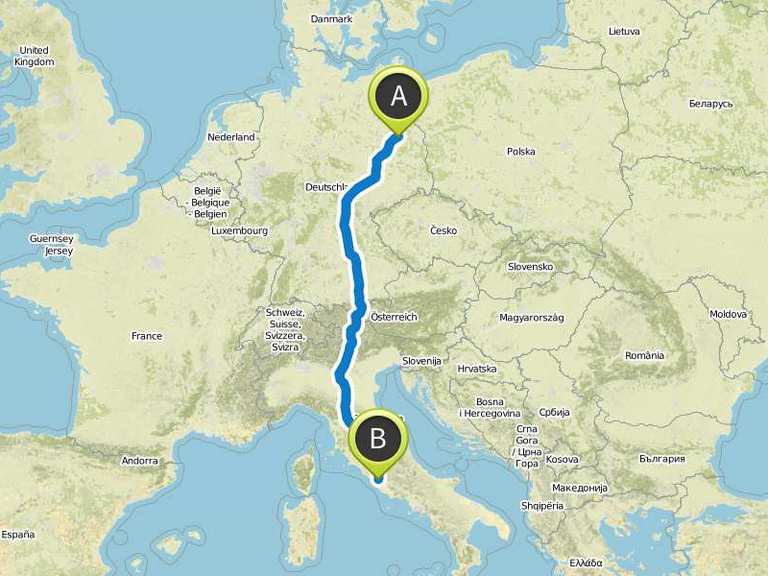 Von Berlin nach Rom | Fahrradtour | Komoot