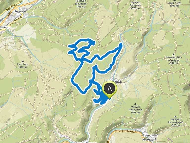 Blade red trail from Glyncorrwg — MTB trails of the Afan Valley ...