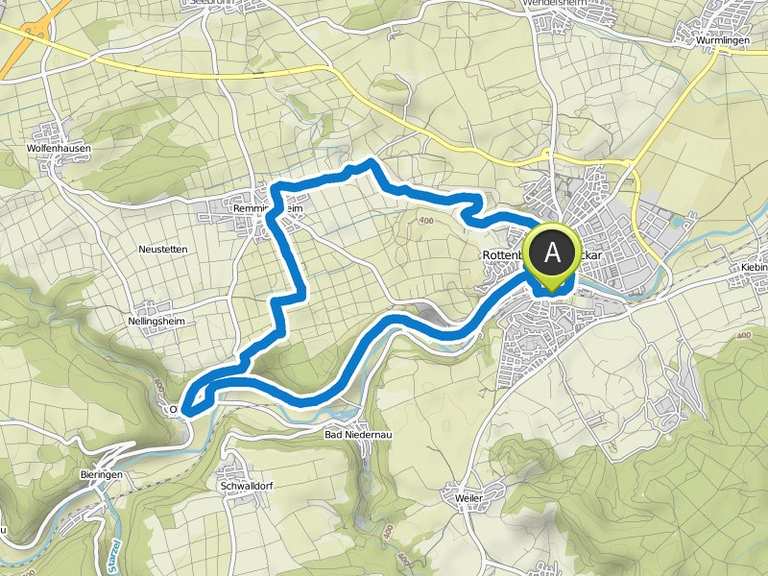 Rottenburg Stadt – Marktplatz Rottenburg Loop from Rottenburg ...