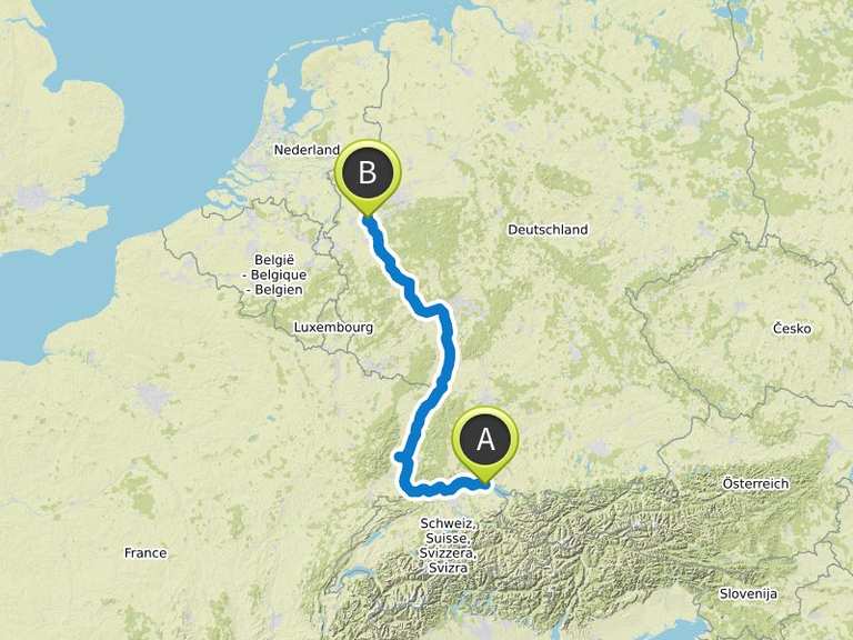 Rheinradweg | Fahrradtour | Komoot