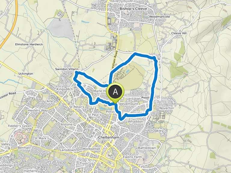 12k Swindon Racecourse Loop to Pump Room | hike | Komoot
