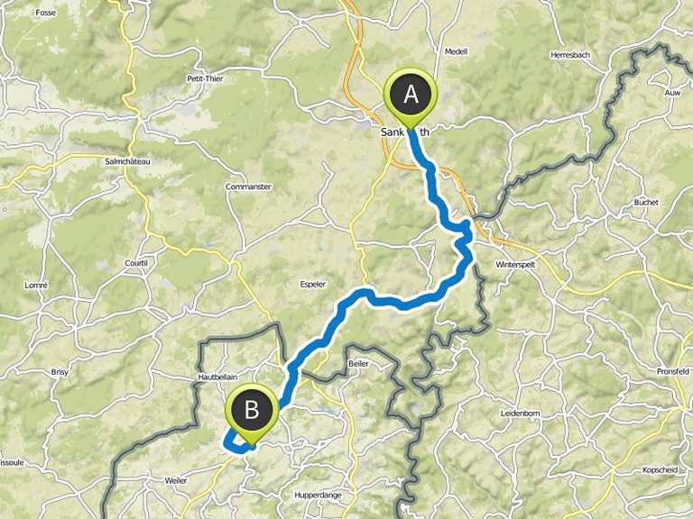 Vennbahn Radweg - Etappe 3: St Vith-Troisvierges | bike Tour | Komoot