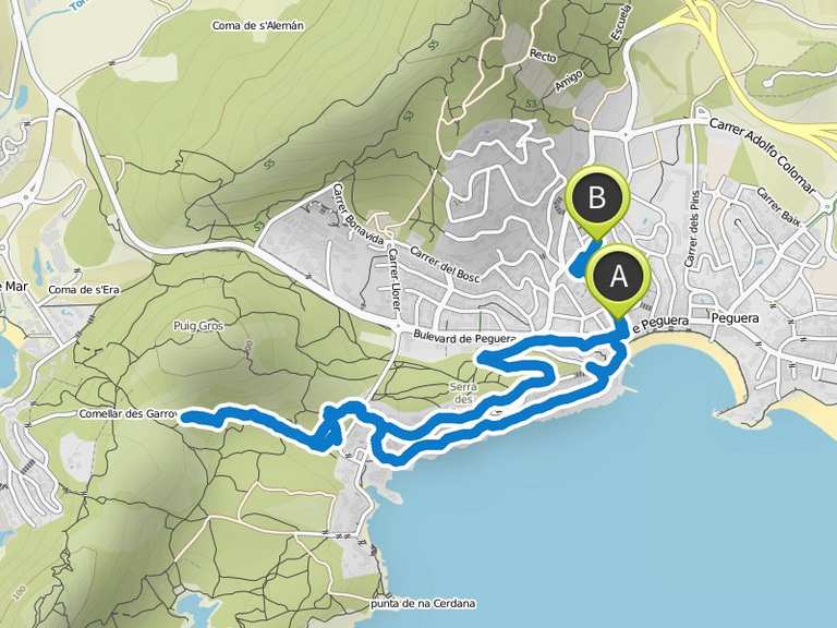 Peguera, Camp de Mar, Port d' Andratx | Wanderung | Komoot