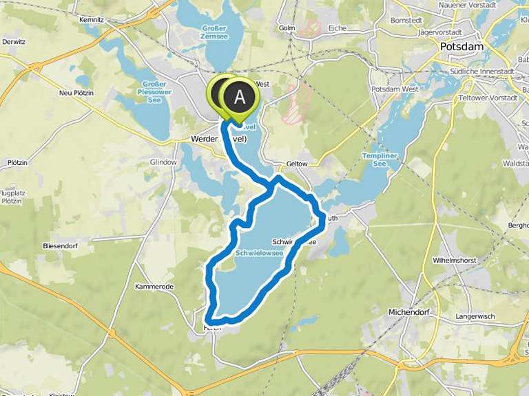 Caputh – Fähre Caputh Runde von Werder (Havel) | bike Tour | Komoot