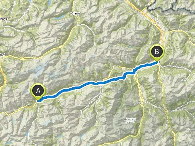 Etappe 2: Von Disentis nach Chur – Rheinradweg | bike Tour | Komoot