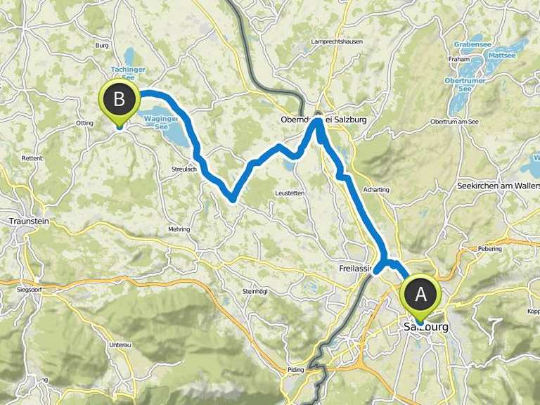 Von Salzburg nach Waging a. See | bike Tour | Komoot