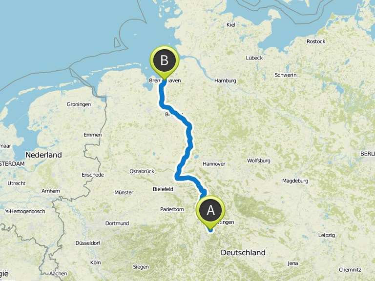 Weserradweg komplett | Fahrradtour | Komoot