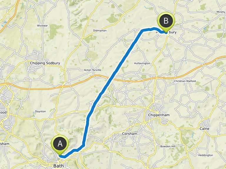 Bath to Malmesbury along the Fosse Way | bike Tour | Komoot