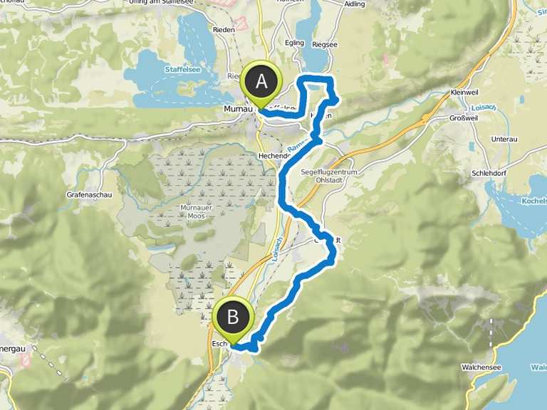 Etappe 01: Entlang der Loisach von Murnau nach Eschenlohe ...