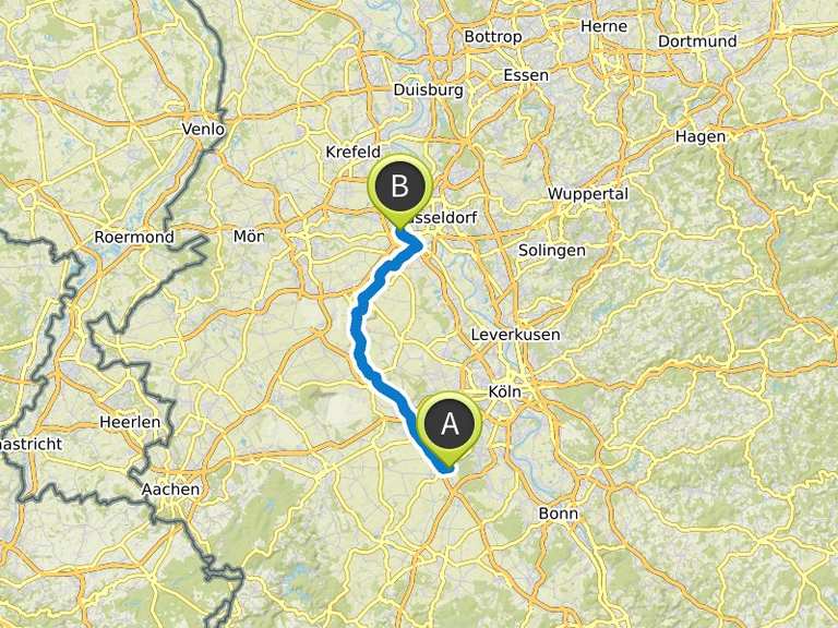 Etappe 2: Von Liblar bis zur Mündung – Erft-Radweg | Fahrradtour | Komoot