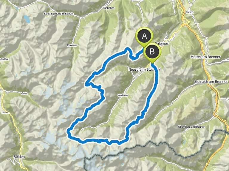 Stubaier Höhenweg (7 Etappen) – Great Walks in Tirol | hike | Komoot