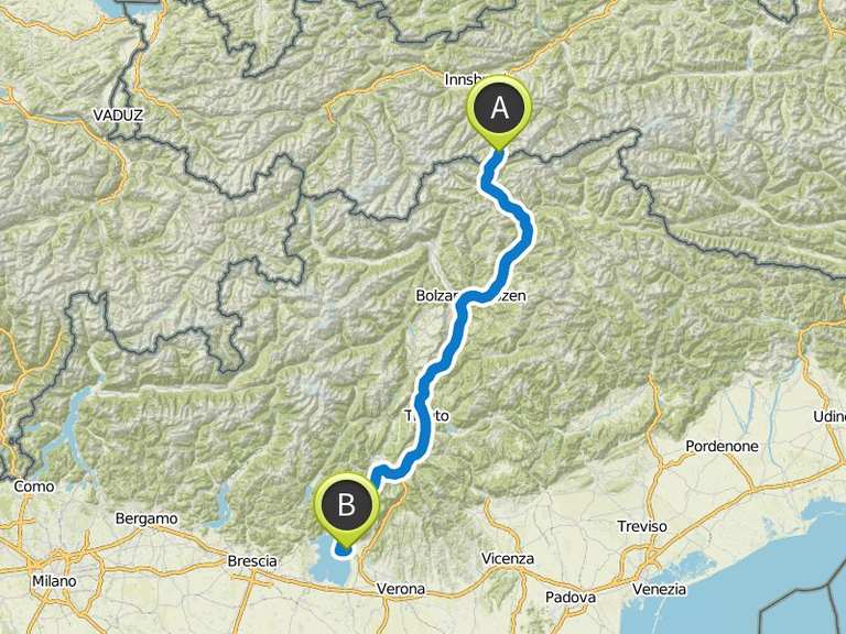 Brenner zum Gardasee | Fahrradtour | Komoot