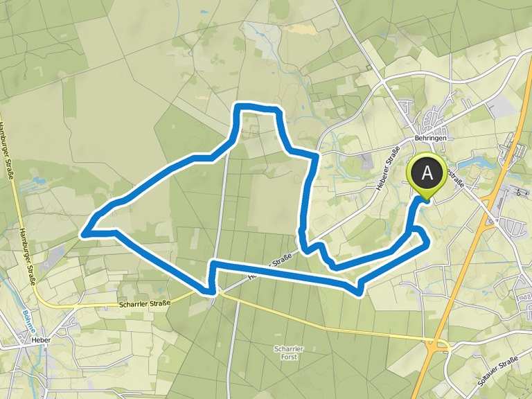 19 km durch die Lüneburger Heide | hike | Komoot