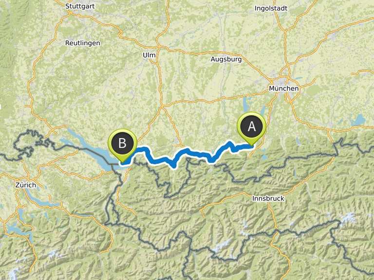 Staffelsee - Bodensee | bike Tour | Komoot