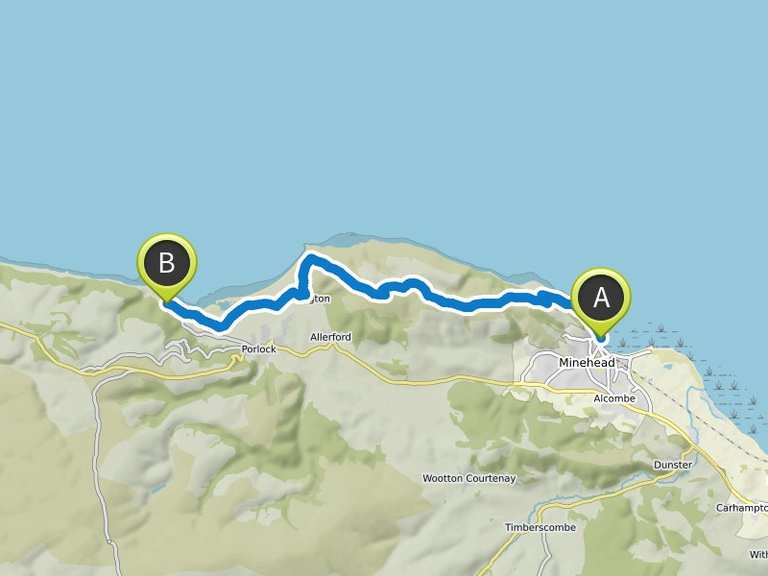 Stage 01: Minehead to Porlock Weir – South West Coast Path | hike | Komoot