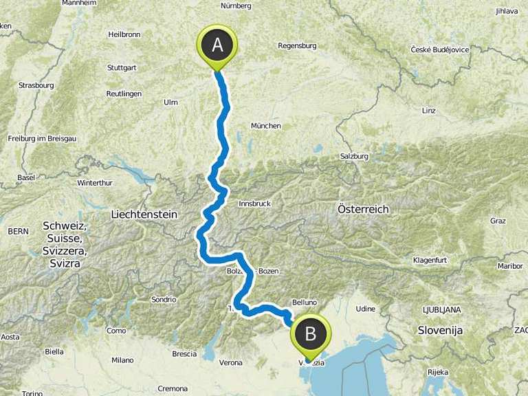 Via Claudia Augusta Füssen - Garda (Gardasee) | Fahrradtour | Komoot