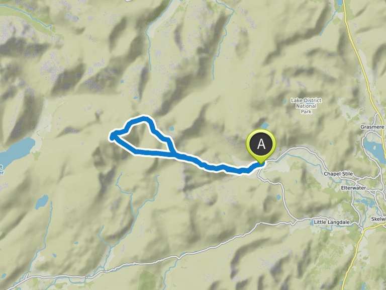 Scafell Pike from Langdale - a Beast of a Route! | hike | Komoot