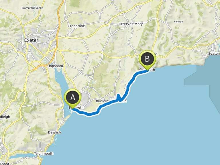 Stage 05: Exmouth to Sidmouth – South West Coast Path | hike | Komoot