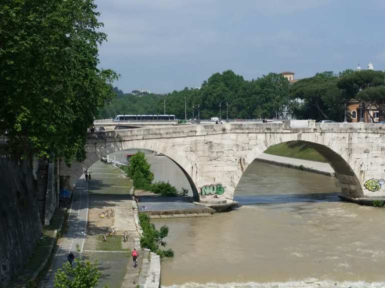 Rom: Tiber-Radweg/ Trastevere/ Piazza del Popolo/ Villa Borghese ...