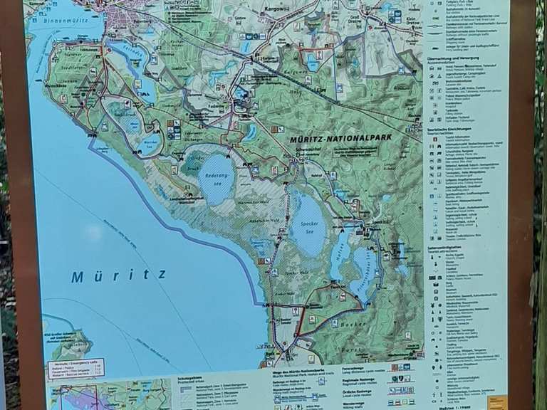 Mritz Nationalpark Karte