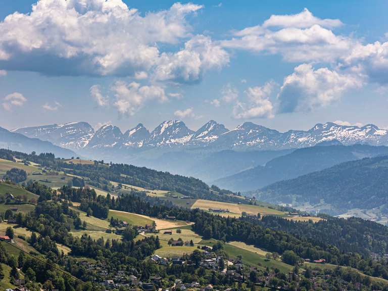 Lichtensteig-😎 Äulischlucht 🐮 Alpensicht -🍫 Kägi ️(CH) | Wanderung | Komoot