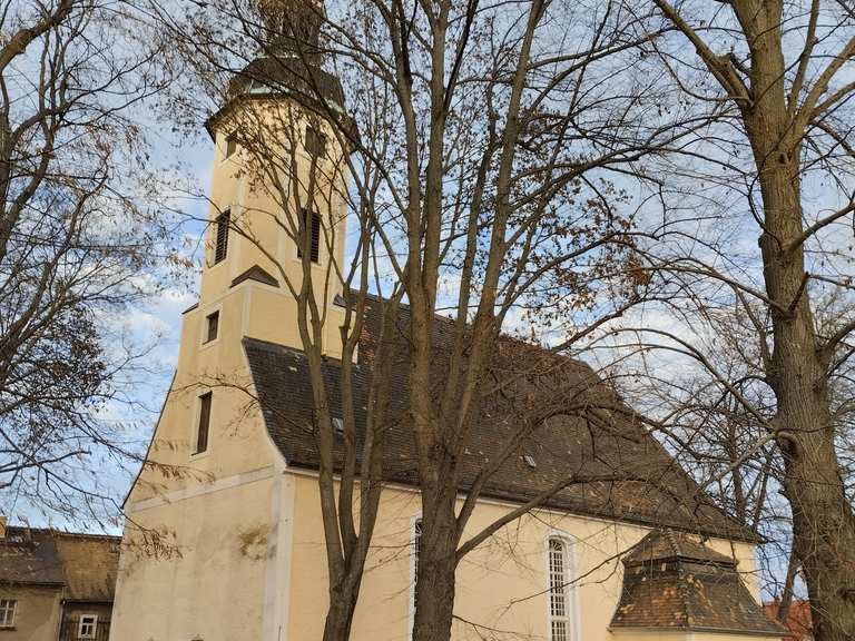 Leipzig: Spaziergang von Haltestelle Lindenthal An der Schule zur ...